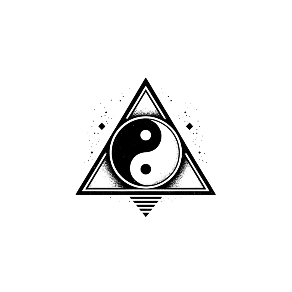 Tatouage triangle yin yang | The Flash Tattoo